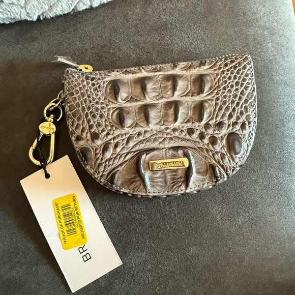 Brahmin | Accessories | Brahmin Gray Crocodile Embossed Womens Bag ...